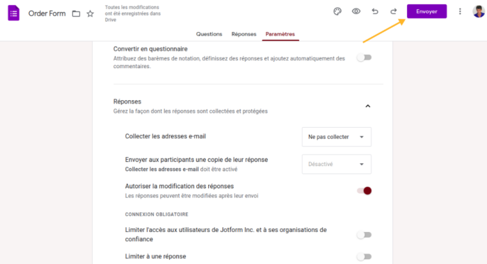 Comment rendre public un formulaire Google | The Jotform Blog