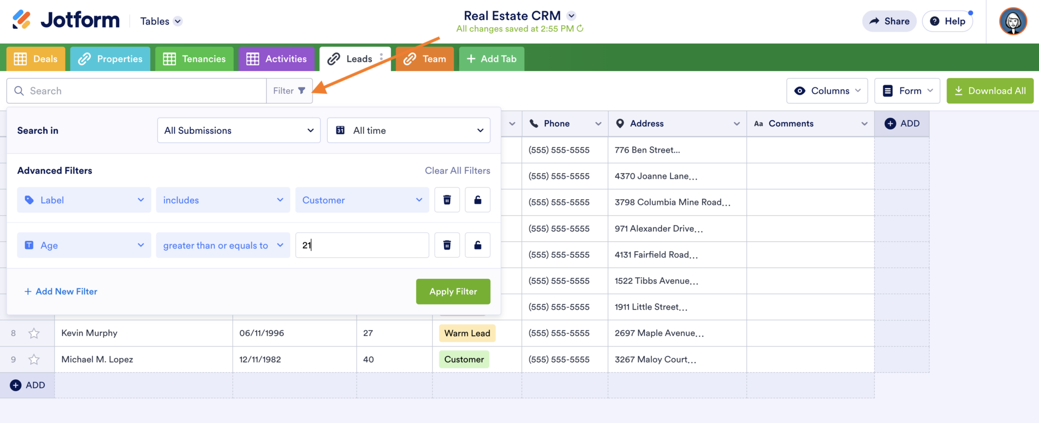 How to create a CRM with Jotform Tables | The Jotform Blog