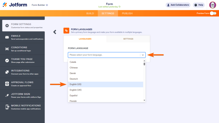 How to Make Your Forms Multilingual