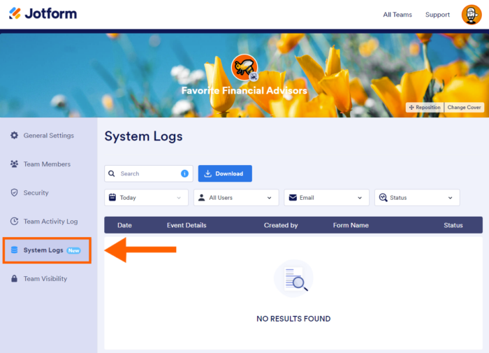How to use System Logs for powerful Enterprise reporting | The Jotform Blog