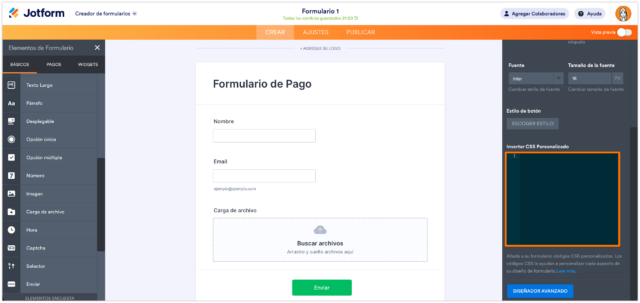 Cómo insertar códigos CSS personalizados