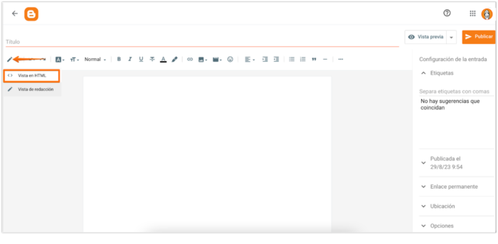 Cómo añadir un formulario a Blogger