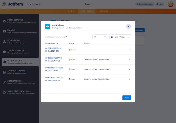 How to View Salesforce Integration Log Details