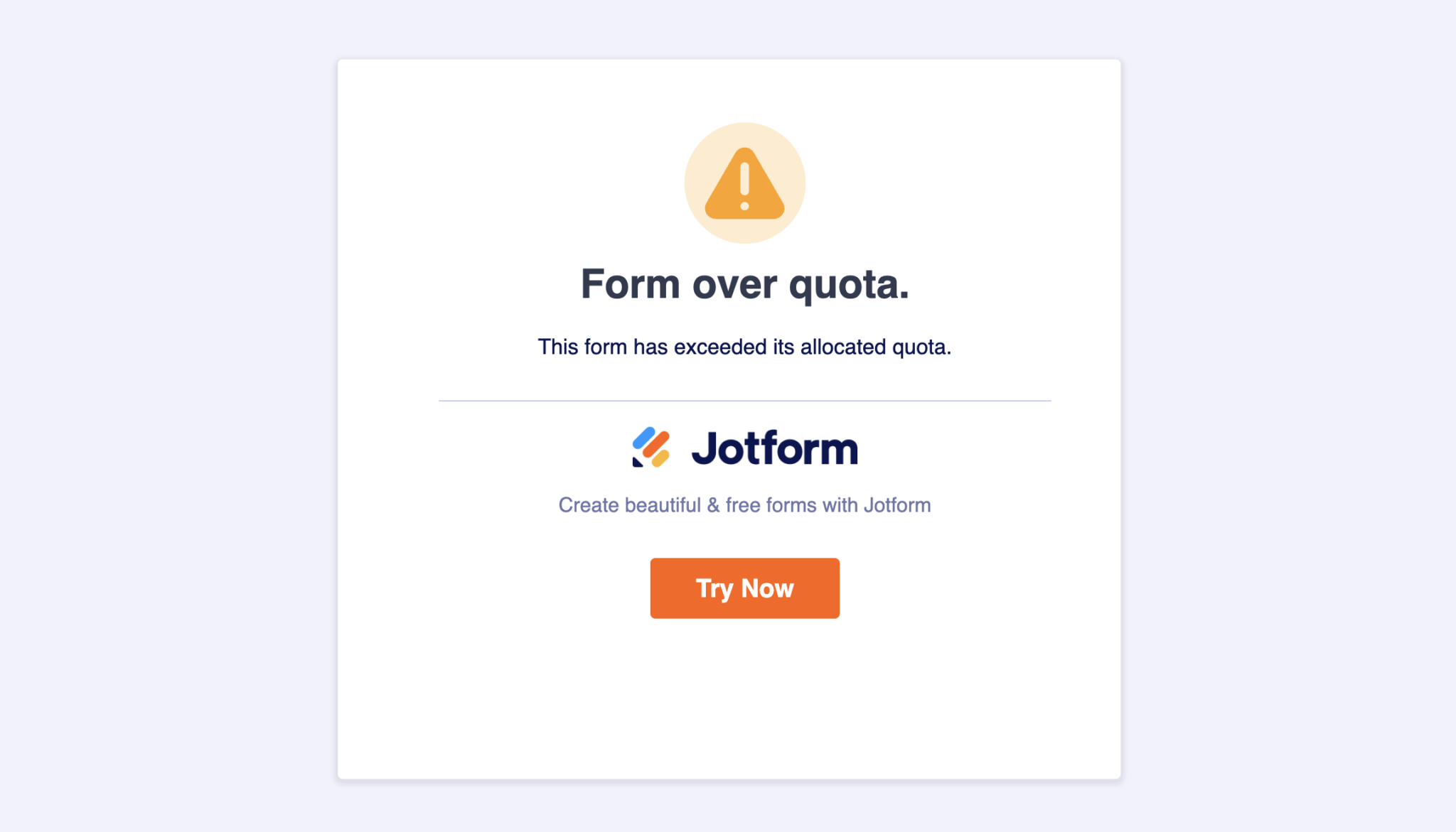 How to Resolve the Form Over Quota Error