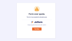 How to Resolve the Form Over Quota Error