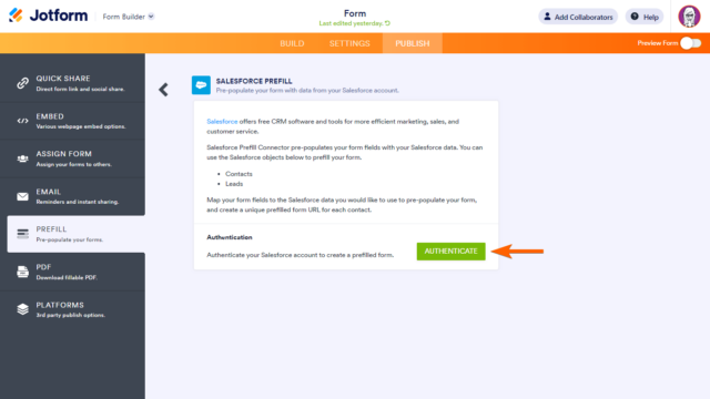 How to Prefill Your Form Using Data From Salesforce