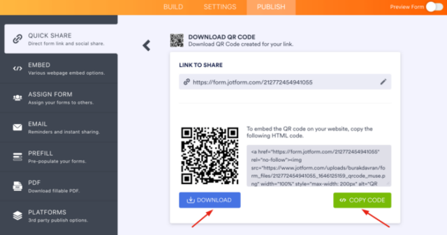 Comment créer un code QR pour un formulaire Google ? | The Jotform Blog