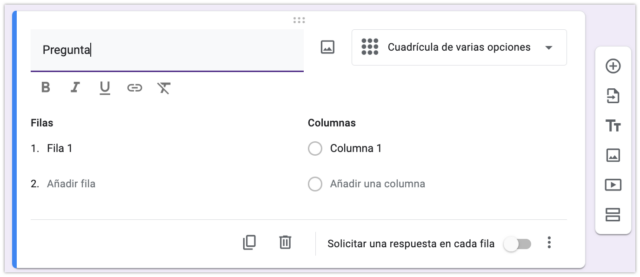 Cómo añadir una cuadrícula de varias opciones en Google Forms | The Jotform Blog