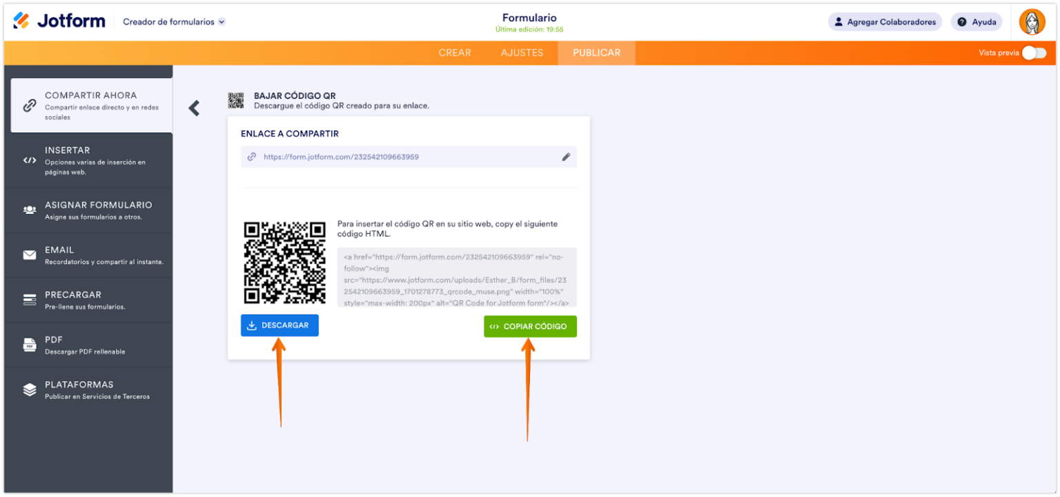 Cómo crear un código QR para un formulario de Google | The Jotform Blog