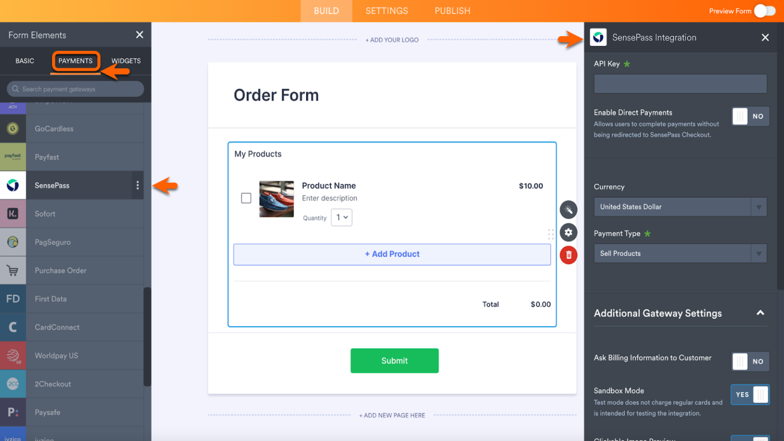 Introducing dynamic payment options with SensePass | The Jotform Blog