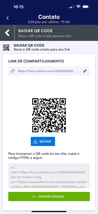 Como criar um QR code para um formulário do Google | The Jotform Blog