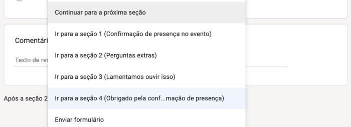 Como criar perguntas condicionais no Formulários Google | The Jotform Blog