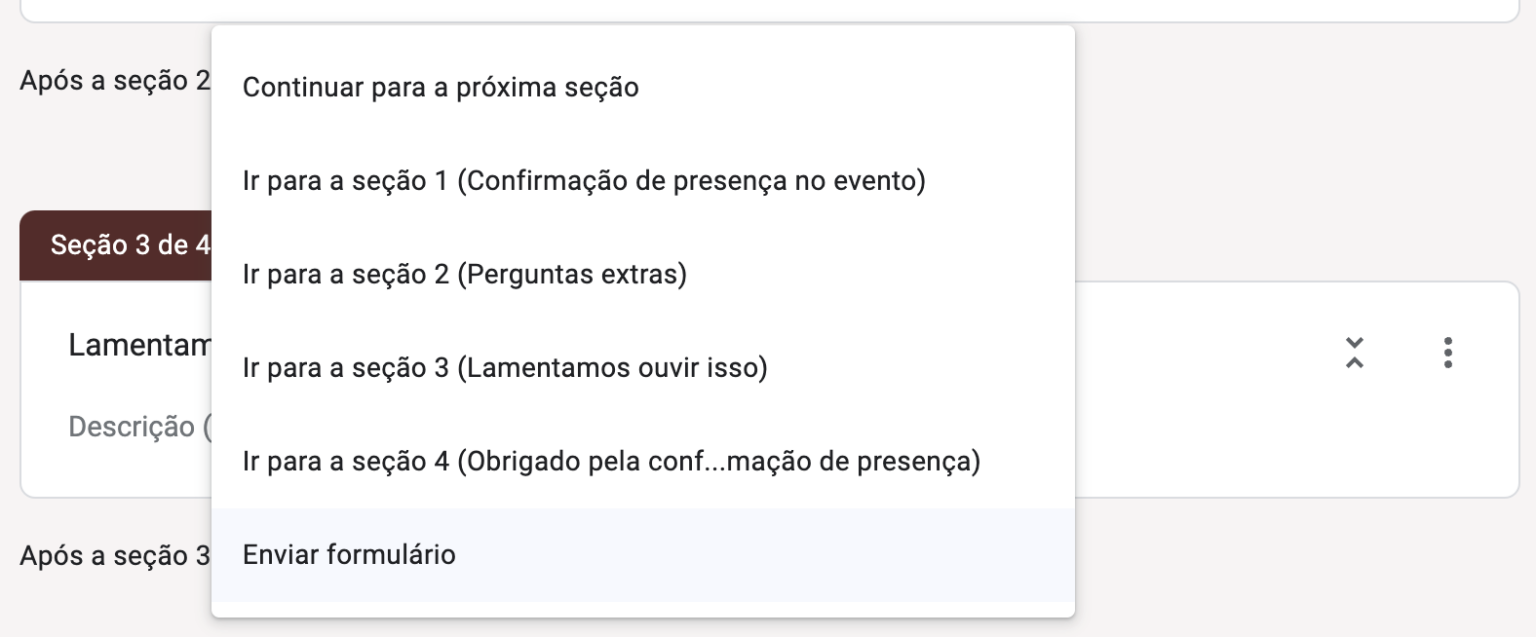 Como criar perguntas condicionais no Formulários Google | The Jotform Blog