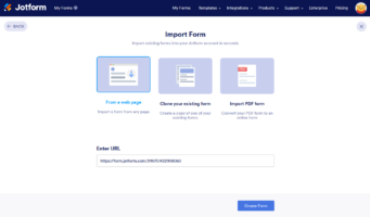 How to Copy a Form to Another Account