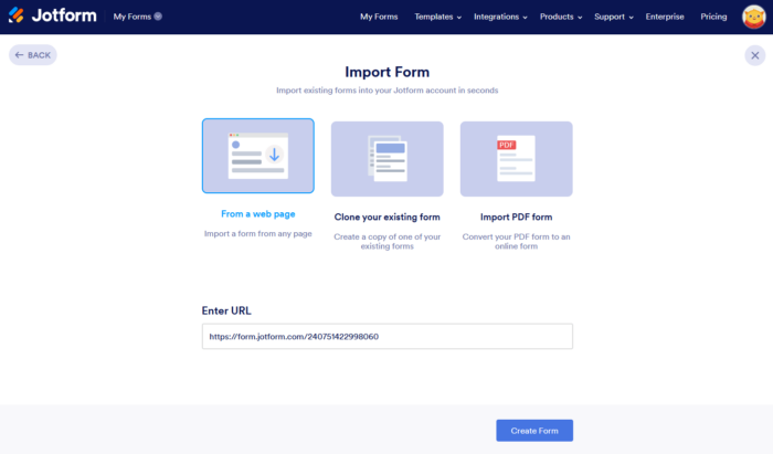 How to Copy a Form to Another Account
