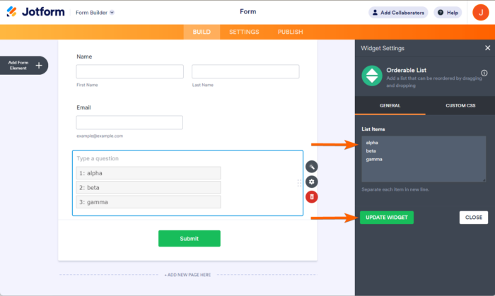 How to Add a Ranking Question in a Form