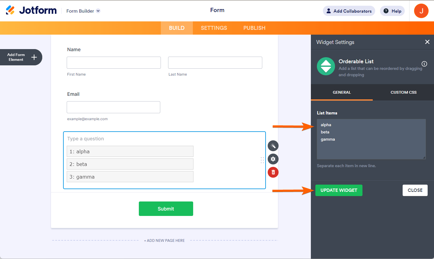 How to Add a Ranking Question in a Form