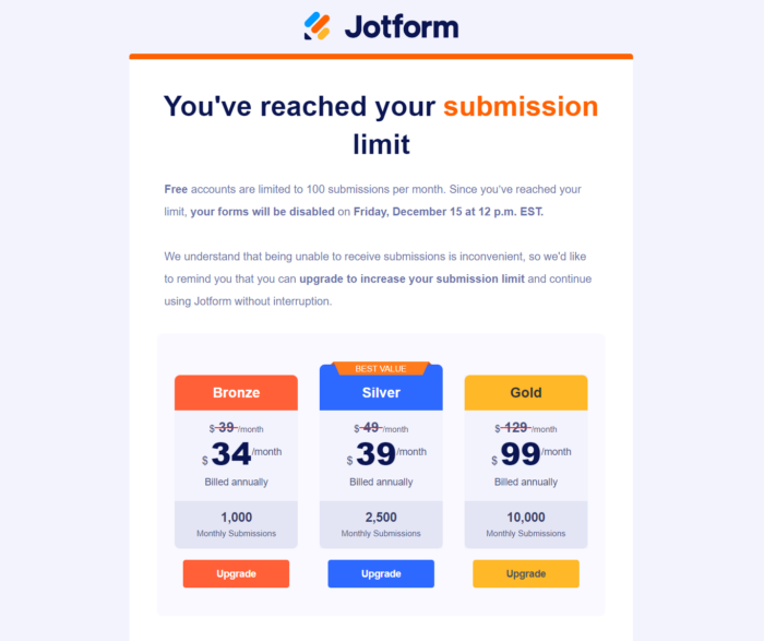 What to Do When You Get the Form Over Quota Error