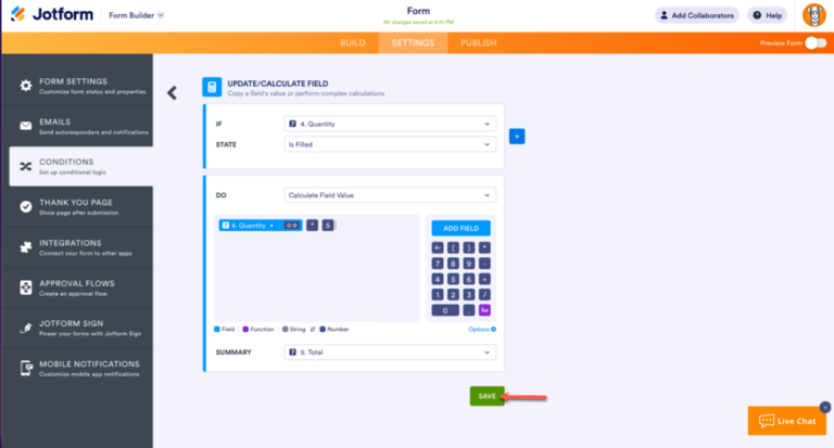 How to Calculate a Total with Jotform