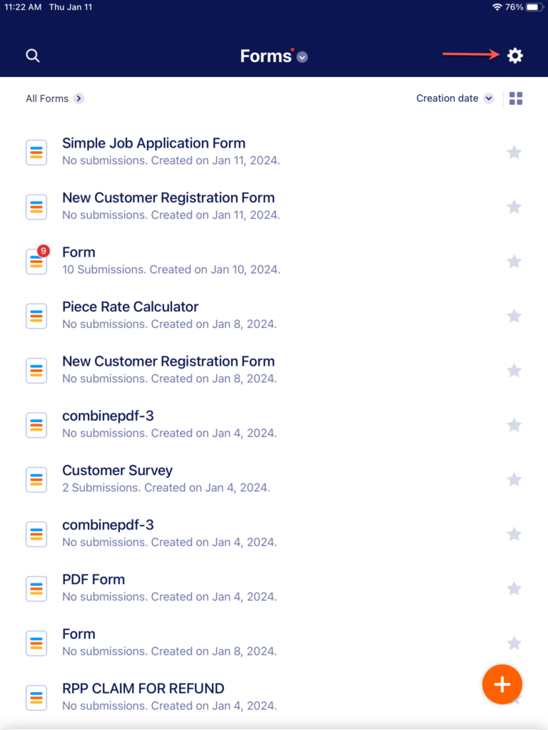 How to use Offline Forms on an iPad