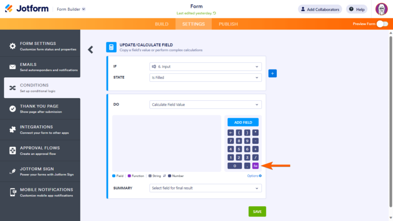 Form Calculation: Math Function Reference