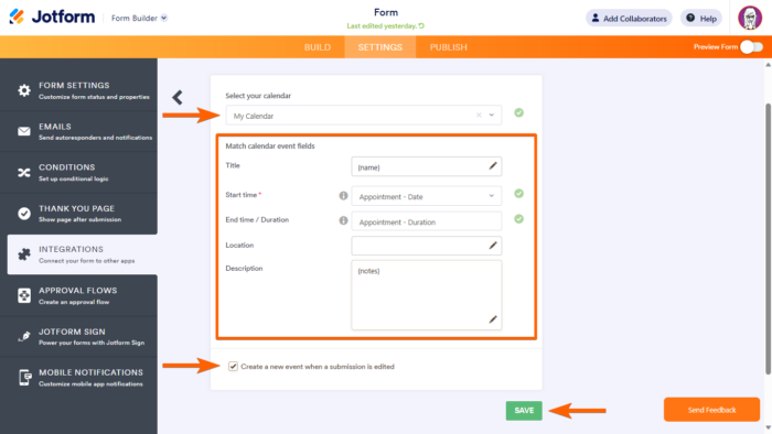 How to Integrate Google Calendar With Your Form