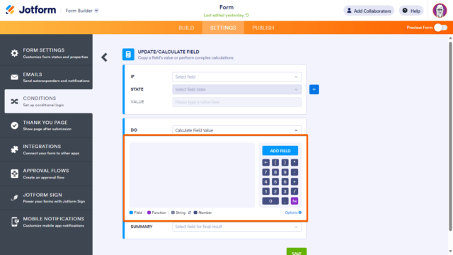 How to Insert Text or Calculation Into a Field Conditionally