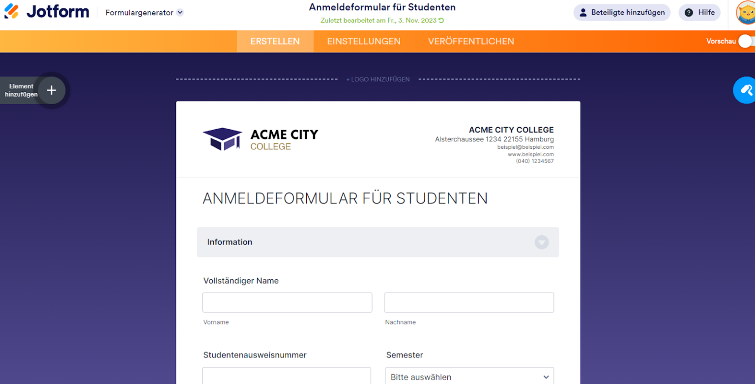 Wie man ein Google Formular übersetzt | The Jotform Blog