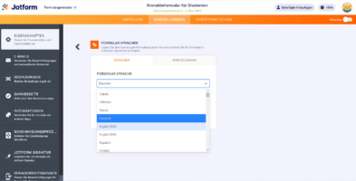 Wie man ein Google Formular übersetzt | The Jotform Blog