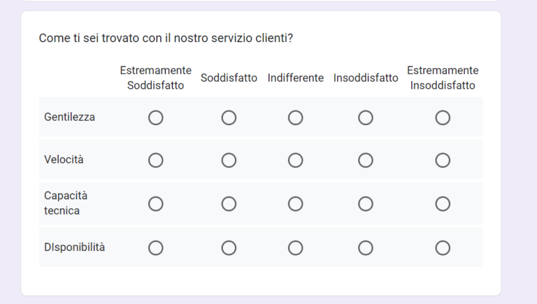 Come aggiungere una griglia a scelta multipla su Google Forms | The ...