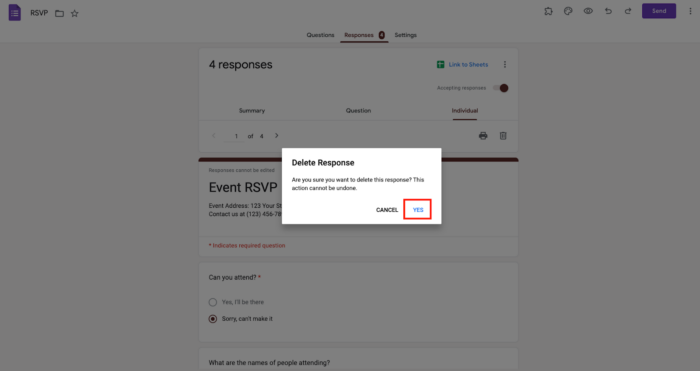 How to delete responses on Google Forms | The Jotform Blog