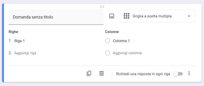 Come aggiungere una griglia a scelta multipla su Google Forms | The ...