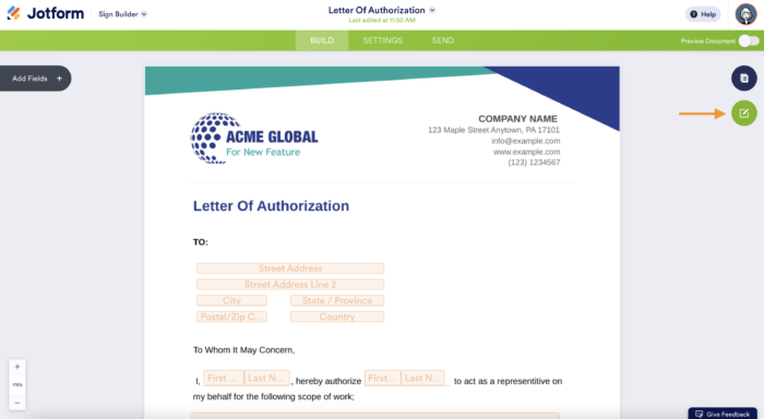 How to Use a Sign Template and Customize it in Sign Builder