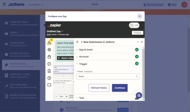 How to Integrate Microsoft Teams With Jotform