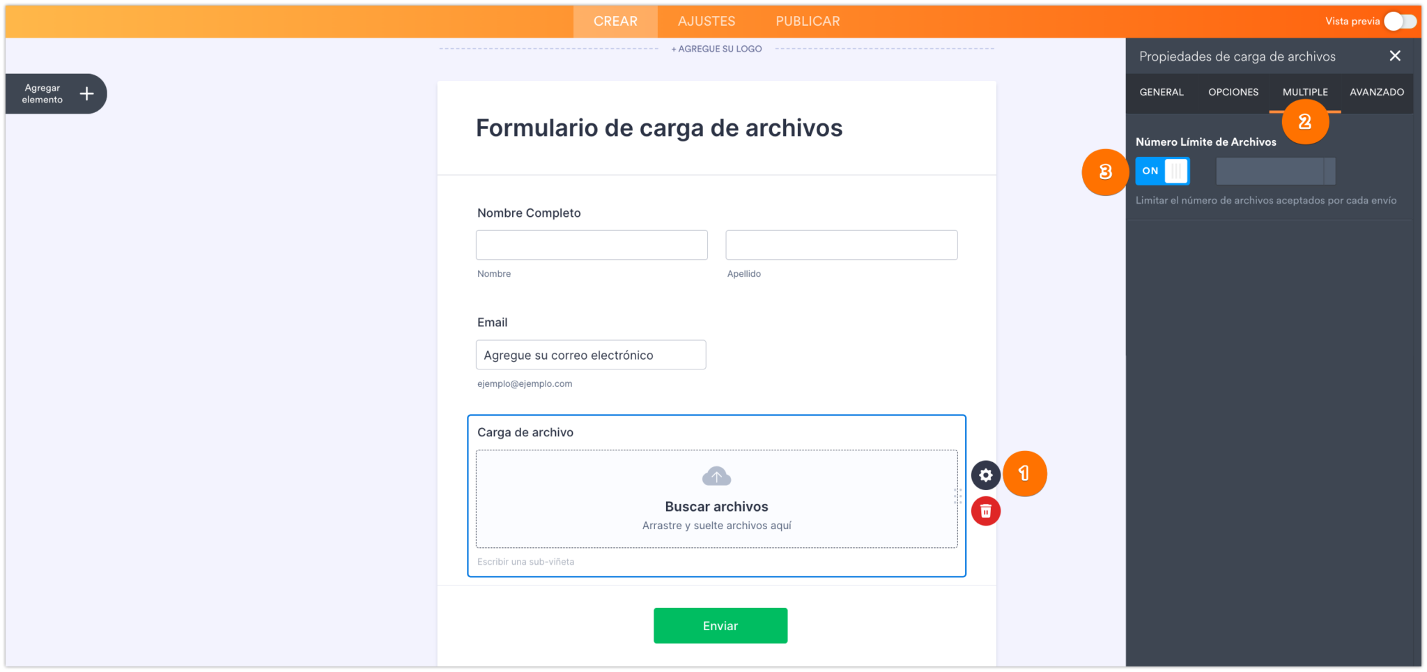 Cómo crear formularios de carga de archivos