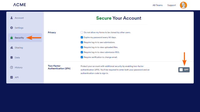 How to Enable and Set Up Two-Factor Authentication (2FA) in Jotform ...
