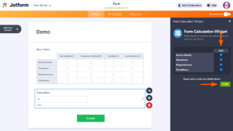 Performing Calculations With Input Table