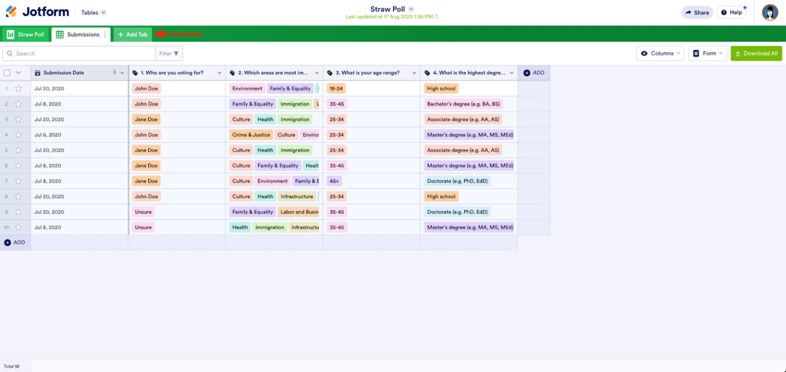 How to make a pie chart in Google Forms | The Jotform Blog