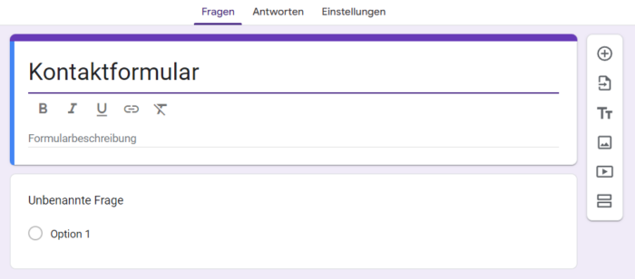 Wie man ein Google Formular "Kontakt" für Ihre Website erstellt | The ...