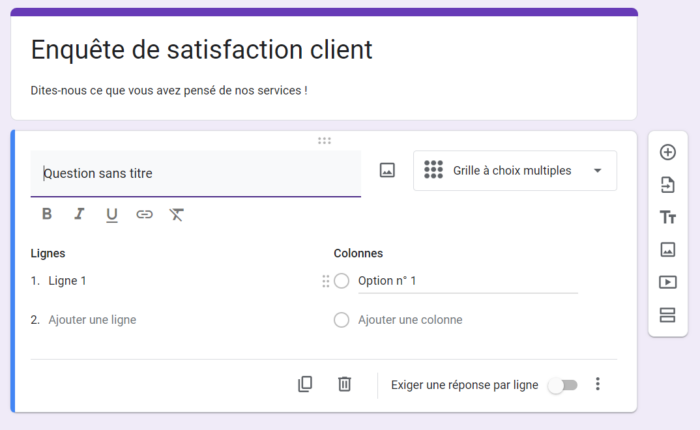 Comment ajouter une grille à choix multiples dans Google Forms? | The ...