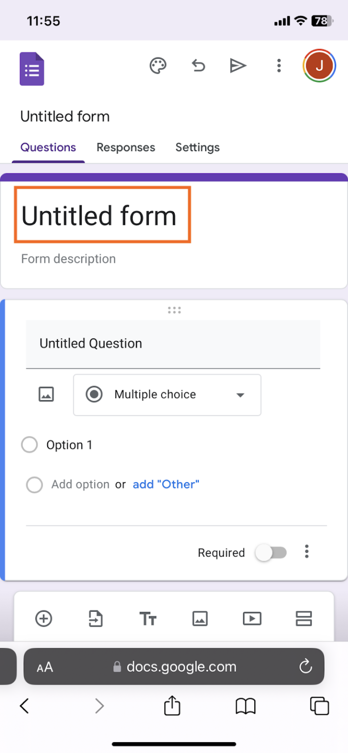 How to create a Google Form on a mobile device | The Jotform Blog