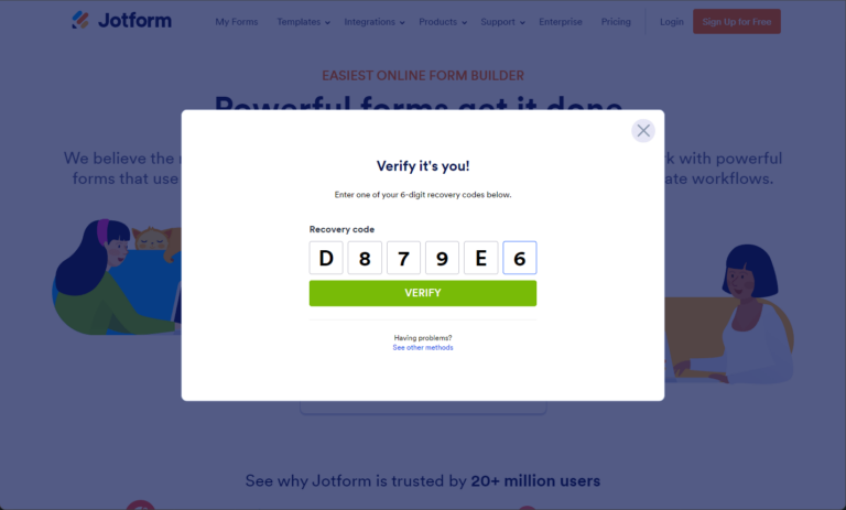 How to Login With the Recovery Codes (2FA)