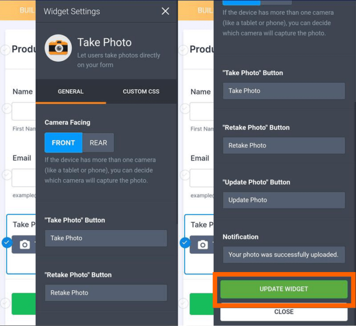 Wie Sie ein Foto machen und es in Jotform Mobile Formulare hochladen