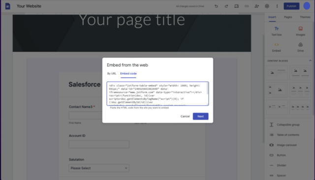 How to Embed Form Submissions Into a Website