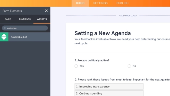 How to add ranked choices in questions in Google Forms | The Jotform Blog