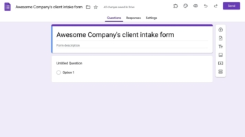 How to create a Google intake form in Google Forms | The Jotform Blog
