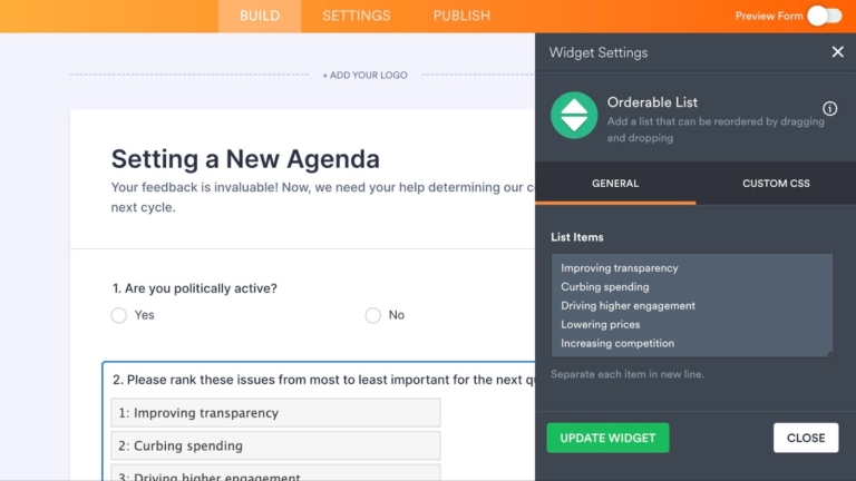 How to add ranked choices in questions in Google Forms | The Jotform Blog