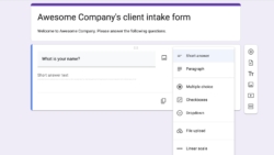 How to create a Google intake form in Google Forms | The Jotform Blog