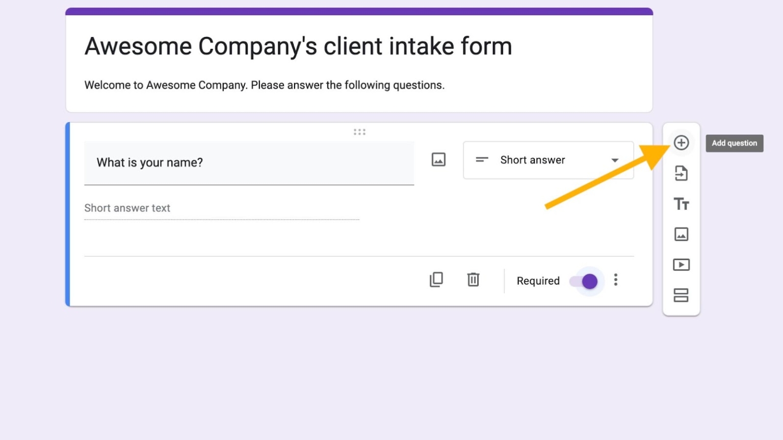 How to create a Google intake form in Google Forms | The Jotform Blog