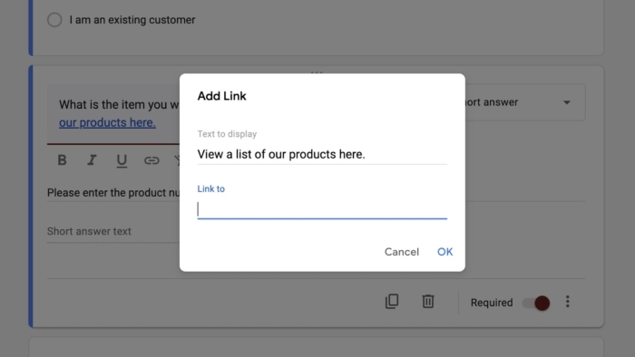 How to add a link to a Google Form | The Jotform Blog